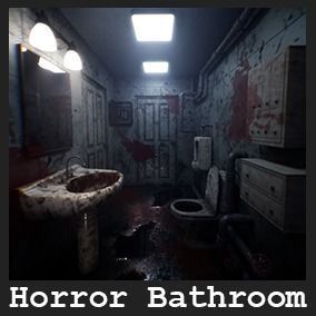 3D model Horror Bathroom 16 Assets VR / AR / low-poly | CGTrader