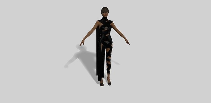 3d wrap costume 3D model | CGTrader