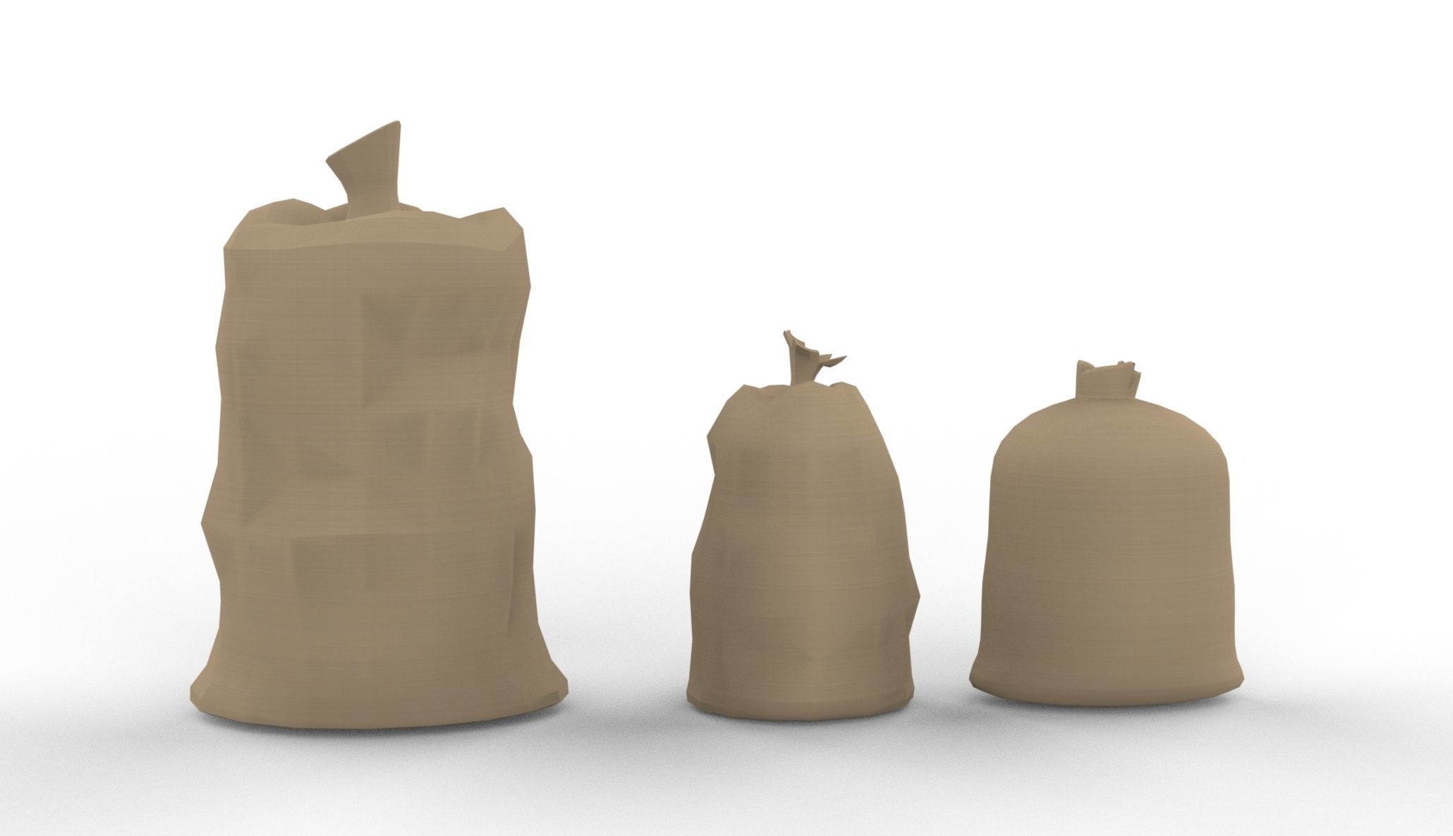 3D model sack burlap VR / AR / low-poly | CGTrader