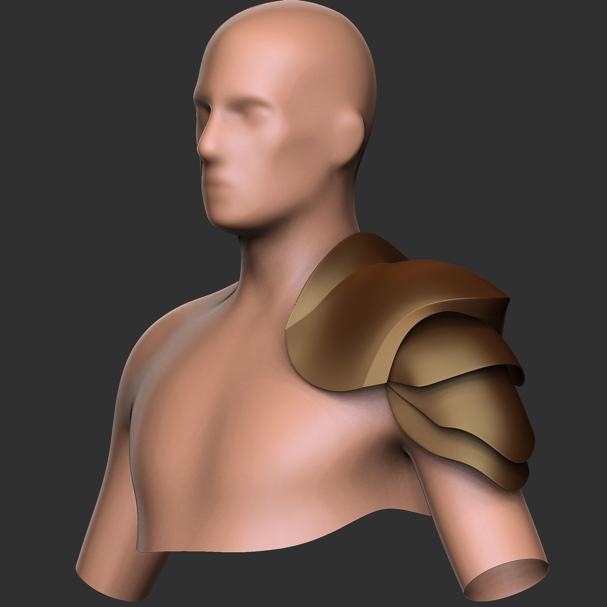 3D model 30 Shoulder Armor Lowpoly and Highpoly Base Mesh With UV VR ...