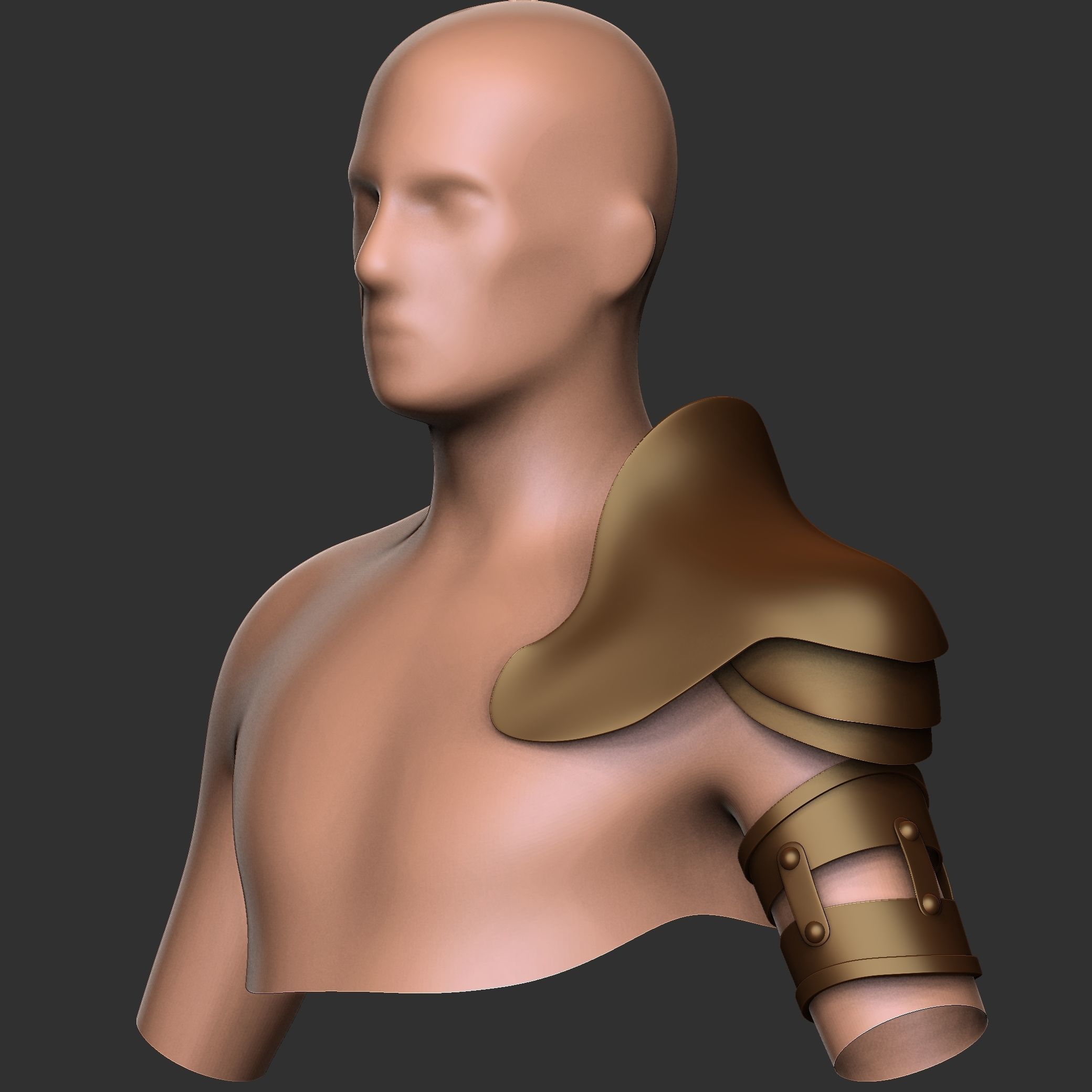 3D model 30 Shoulder Armor Lowpoly and Highpoly Base Mesh With UV VR ...