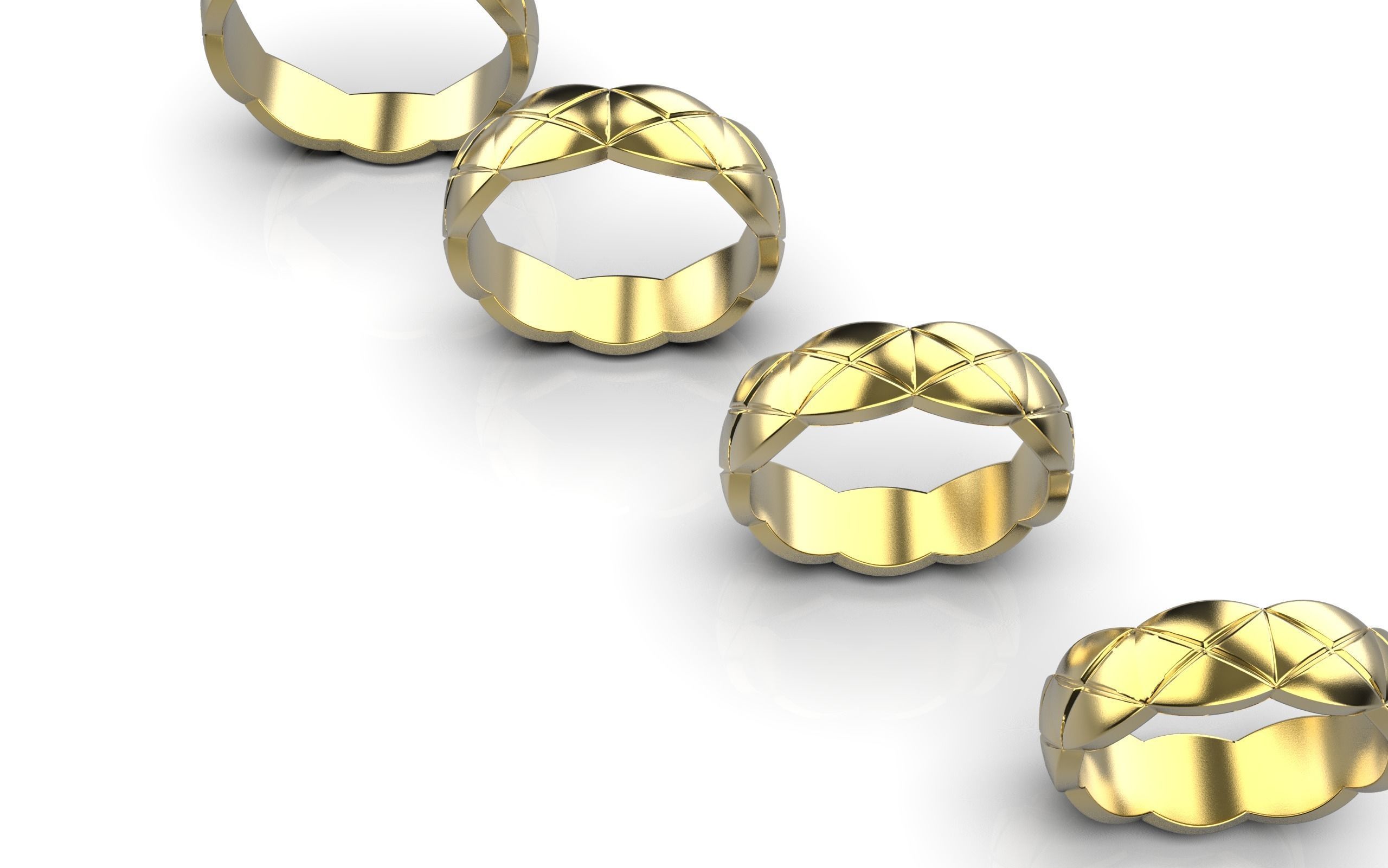 Coco Crush Style Rings 3D model 3D printable | CGTrader