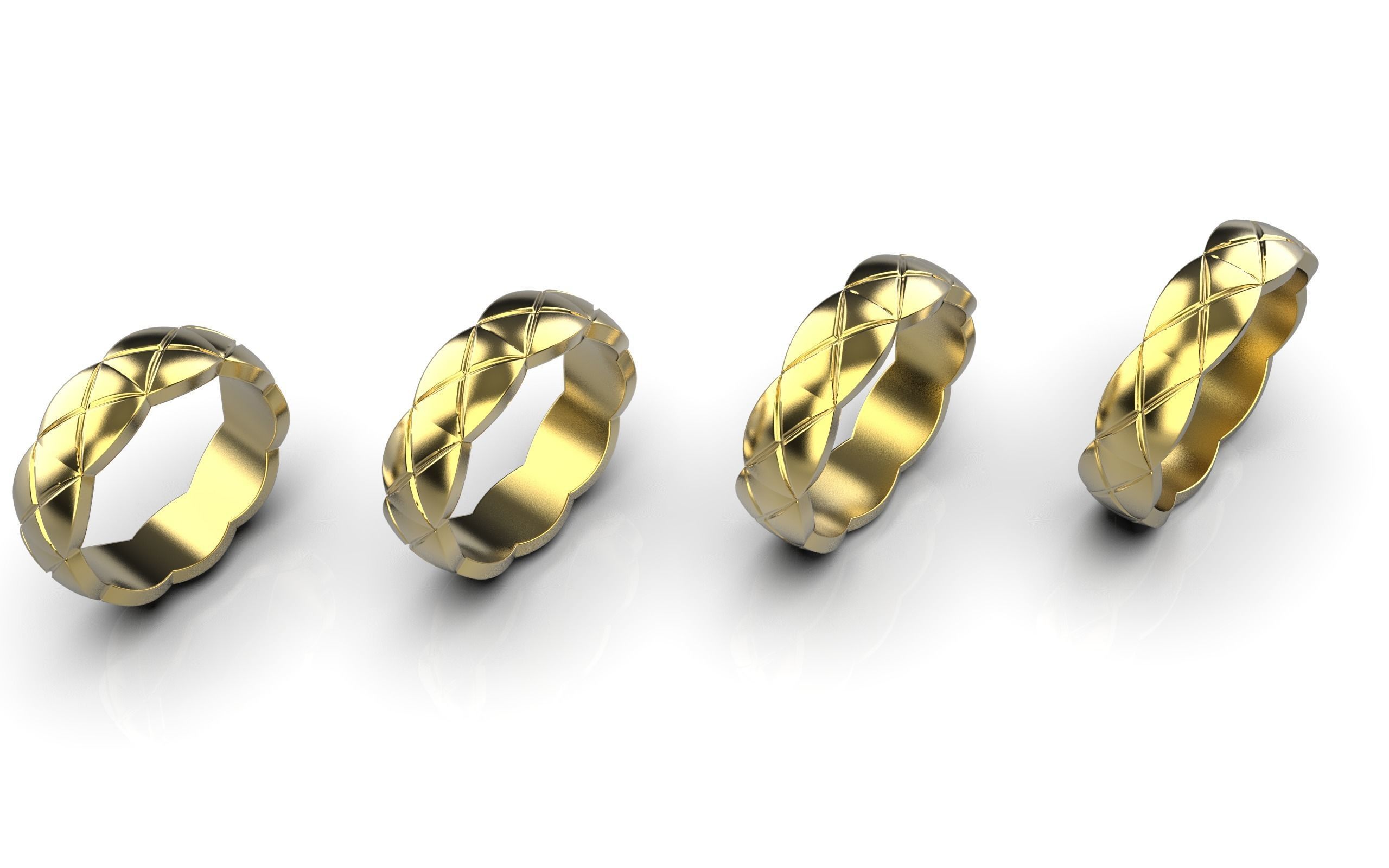Coco Crush Style Rings 3D model 3D printable | CGTrader