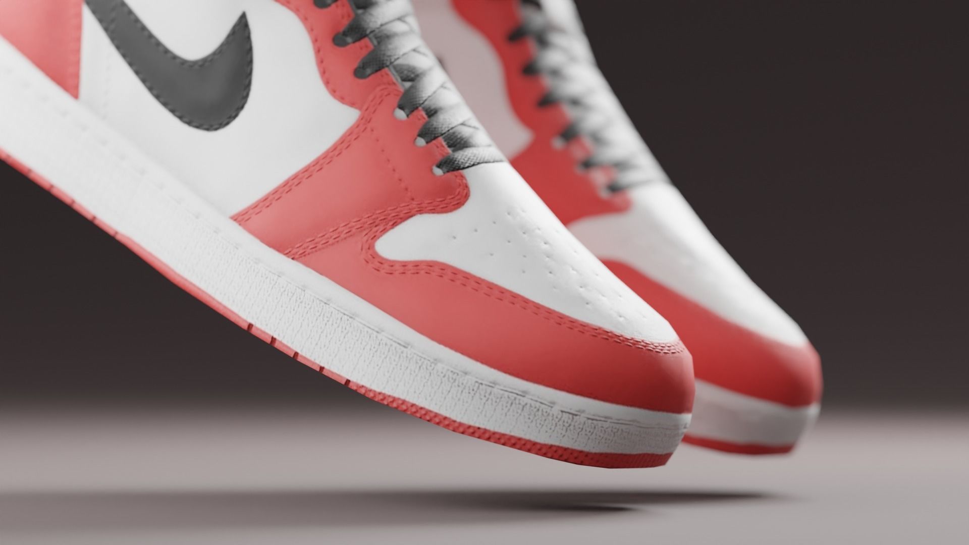 3D model Air Jordan Nike shoes - 02 - Low poly 3D Model VR / AR / low ...