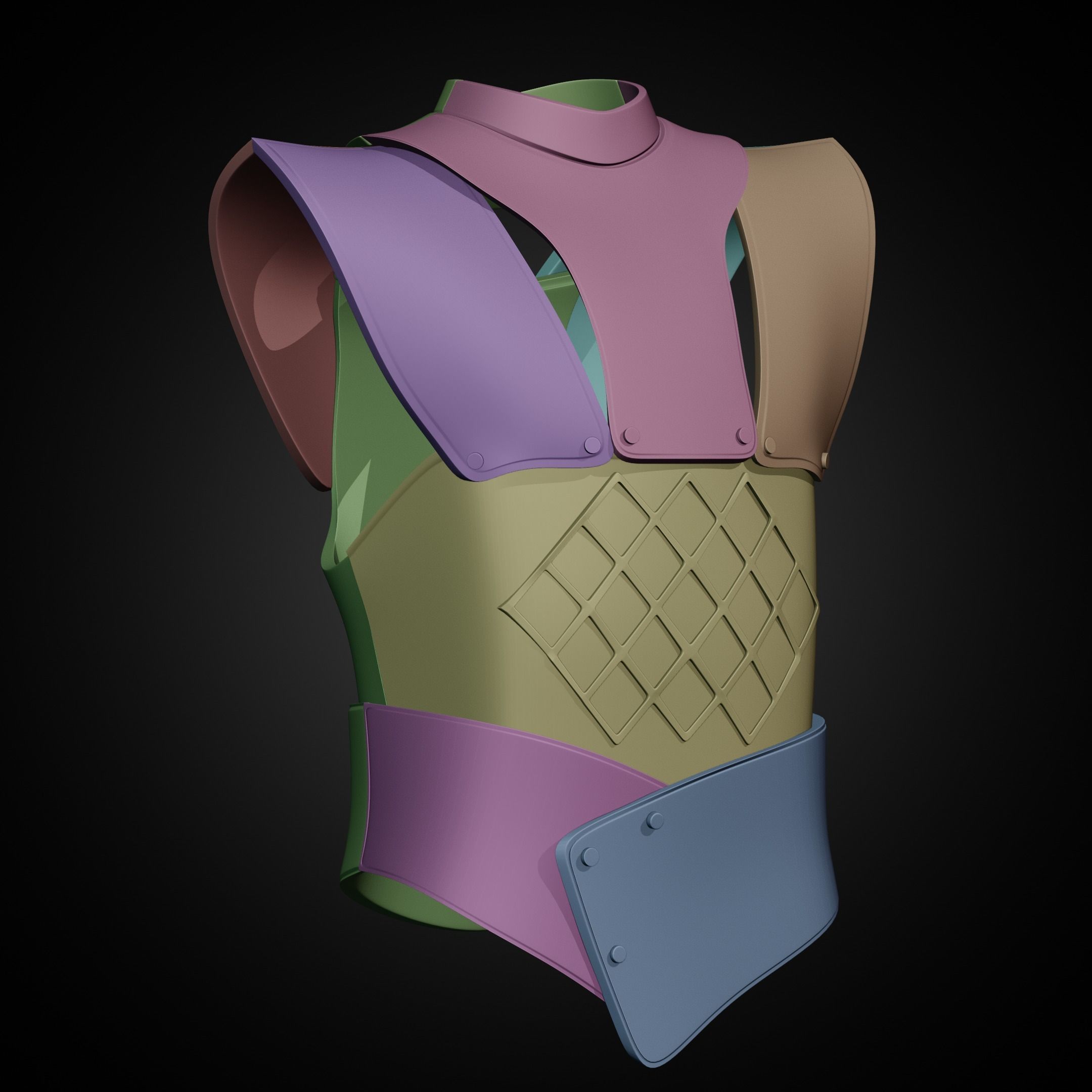 Game of Thrones Unsullied Armor for Cosplay 3D model 3D printable ...