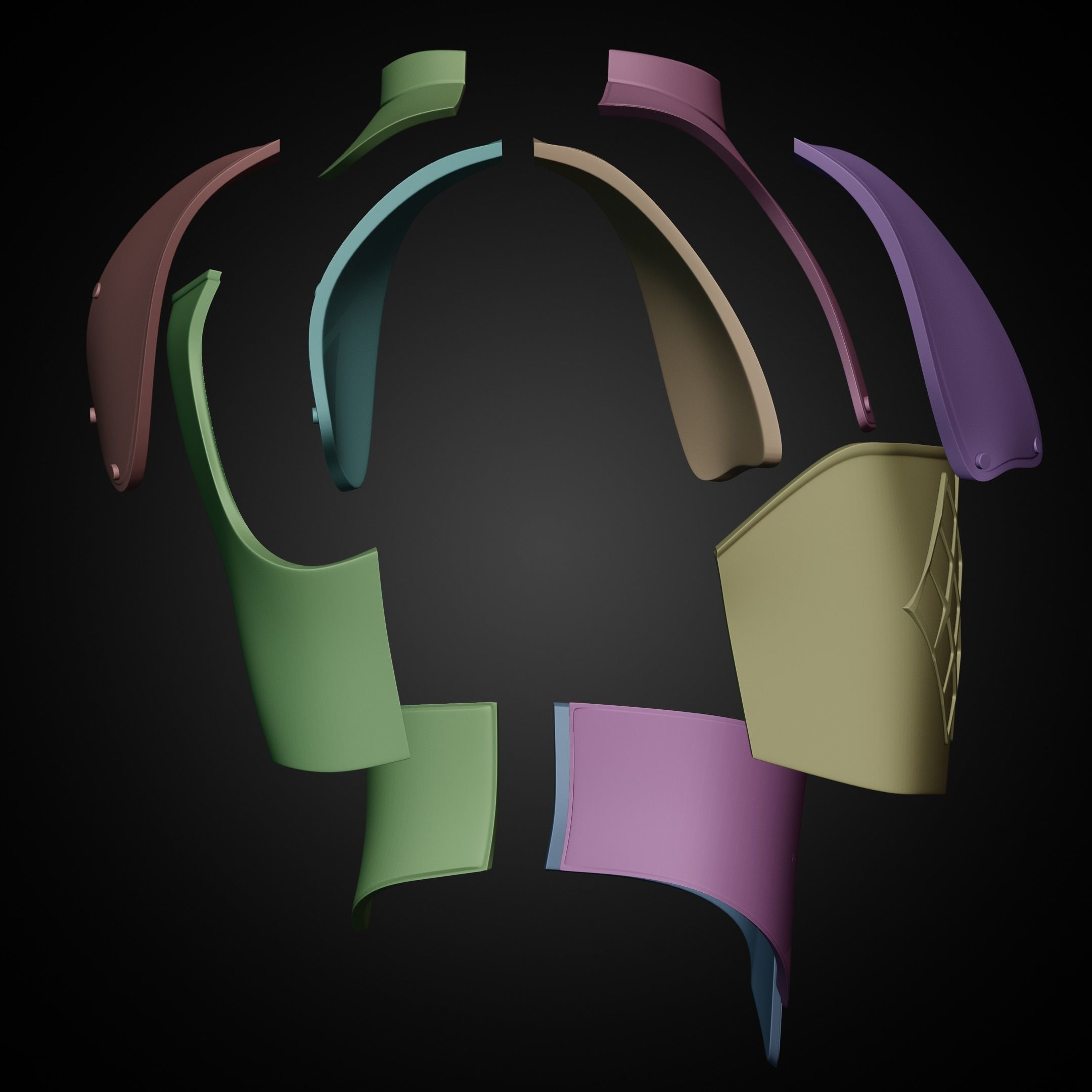 Game of Thrones Unsullied Armor for Cosplay 3D model 3D printable ...