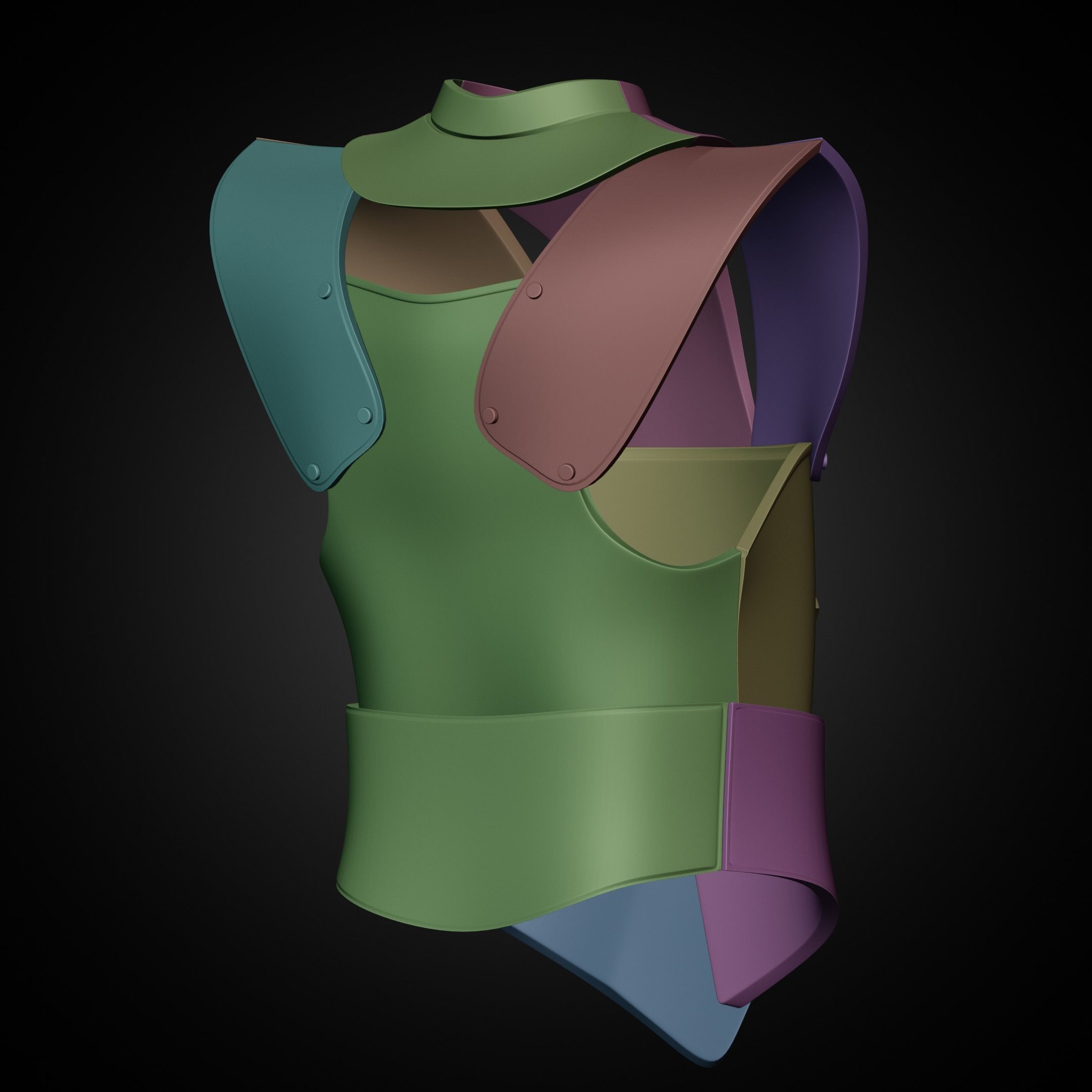 Game of Thrones Unsullied Armor for Cosplay 3D model 3D printable ...
