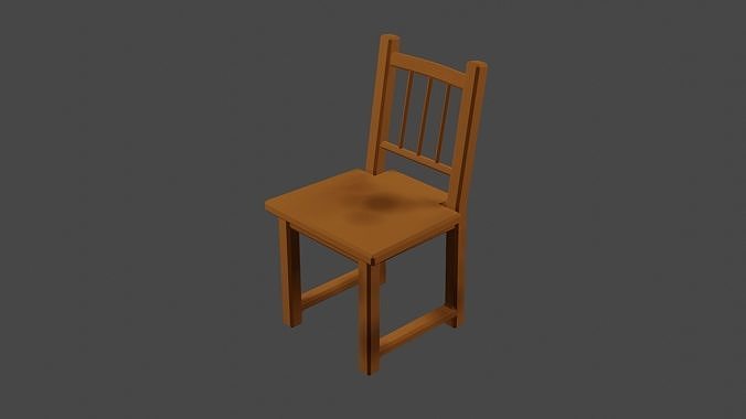 Low Poly 3D Chair Model free 3D model | CGTrader