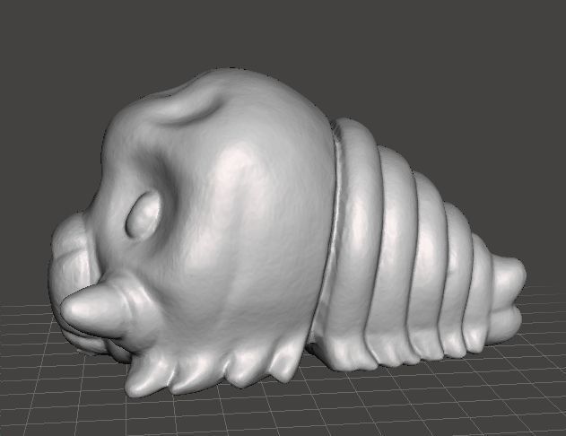 SD MOTHRA LARVA FORM 1992 FIGURE 15 INCH CHIBI SUPER DEFORMED 3D model ...