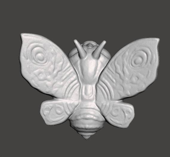 SD MOTHRA MOTH FORM 1992 FIGURE 15 INCH CHIBI SUPER DEFORMED 3D model ...