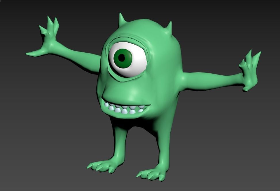 mike wazowski free 3D model | CGTrader