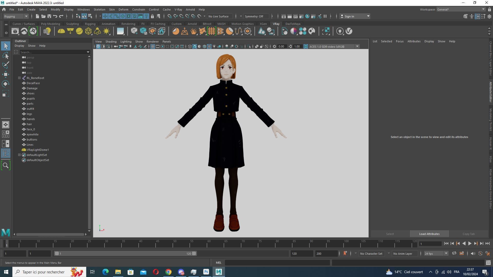 3D model palworld Nobara Kugisaki VR / AR / low-poly | CGTrader