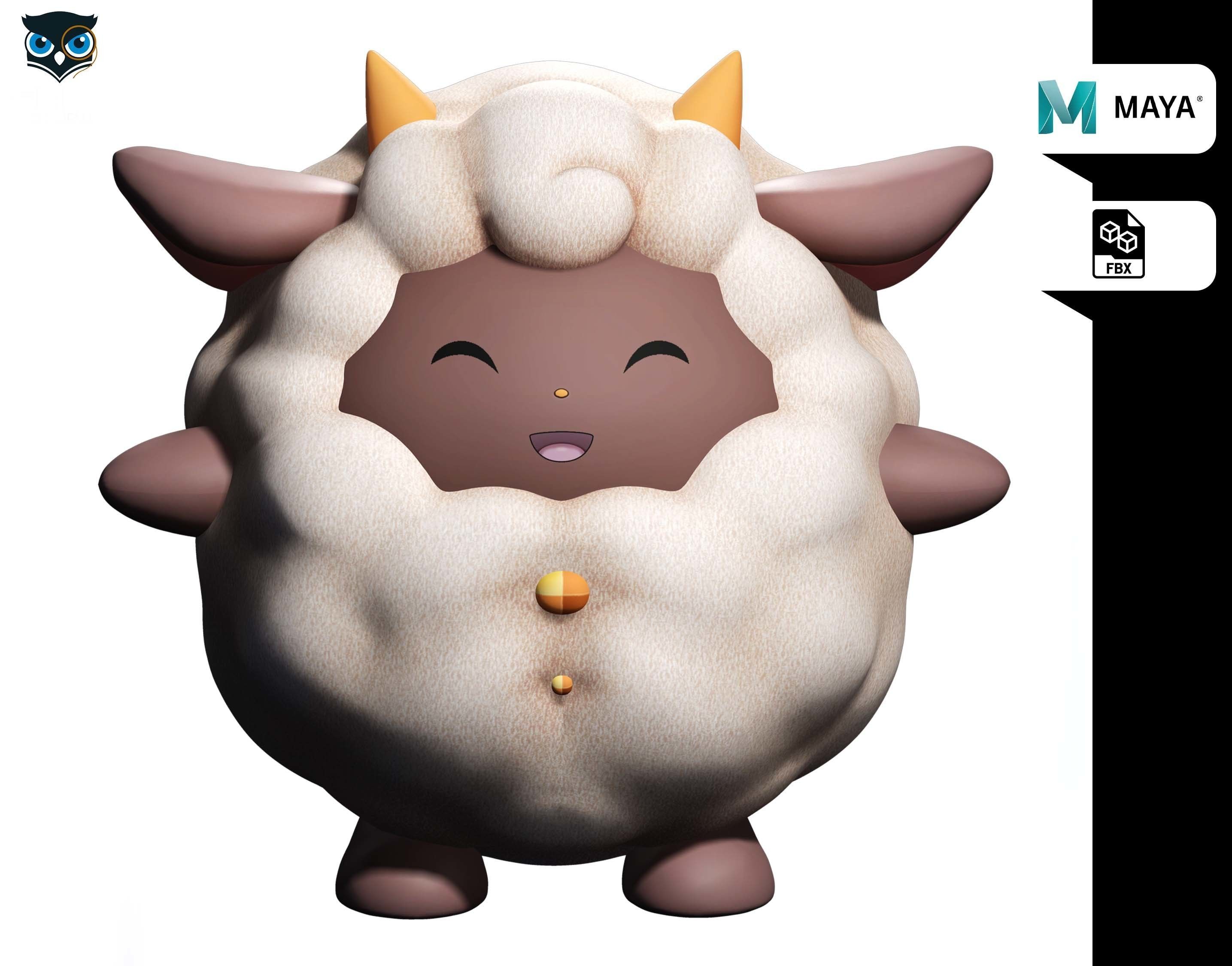 3D model Palworld lamball Ready To Pose and Print VR / AR / low-poly ...