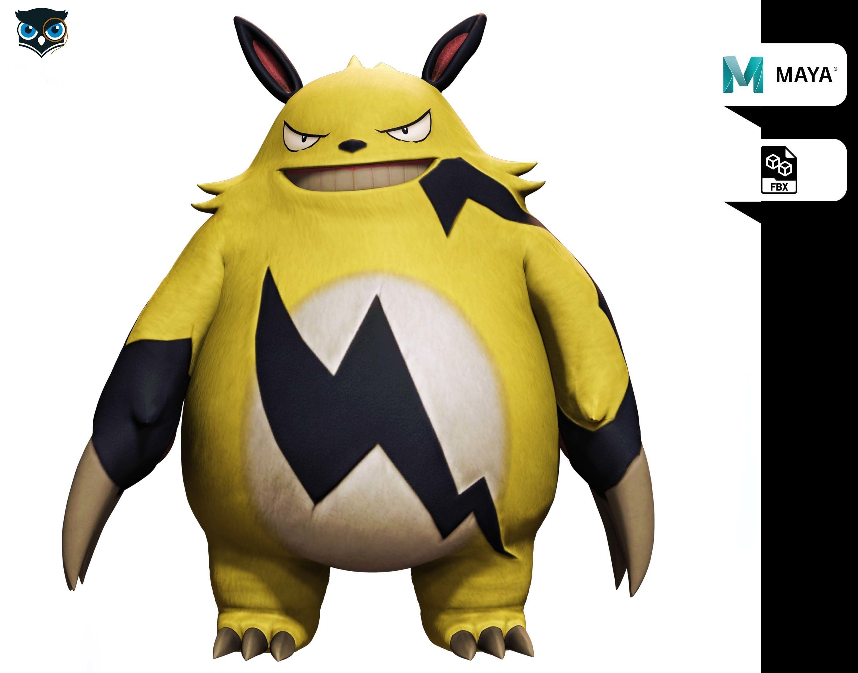 3D model Palworld Grizzbolt Ready To Pose and Print VR / AR / low-poly ...