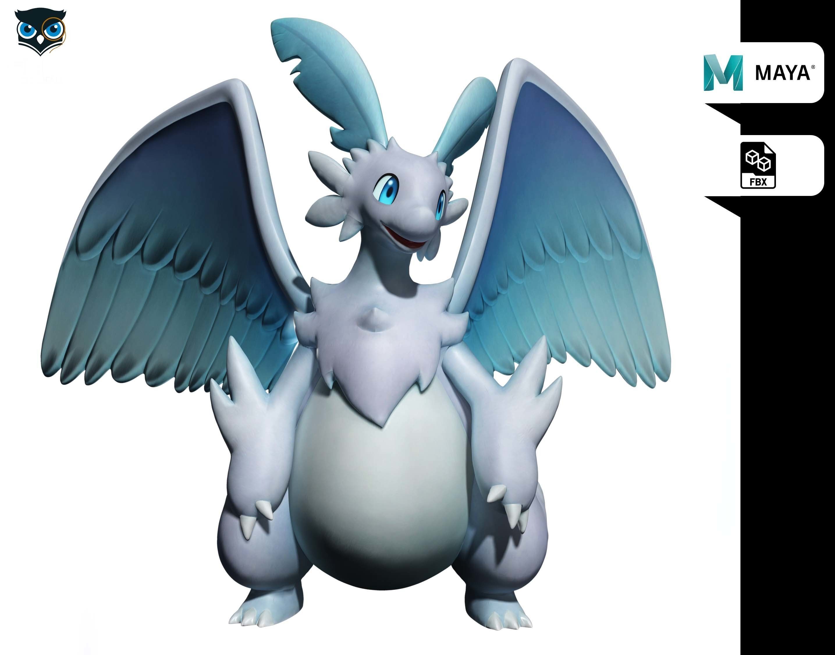 3D model Palworld Quivern Ready To Pose and Print VR / AR / low-poly ...