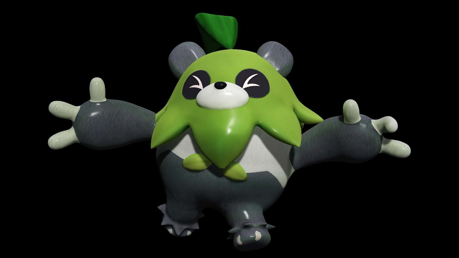 3D model Palworld Mossanda Ready To Pose and Print VR / AR / low-poly ...