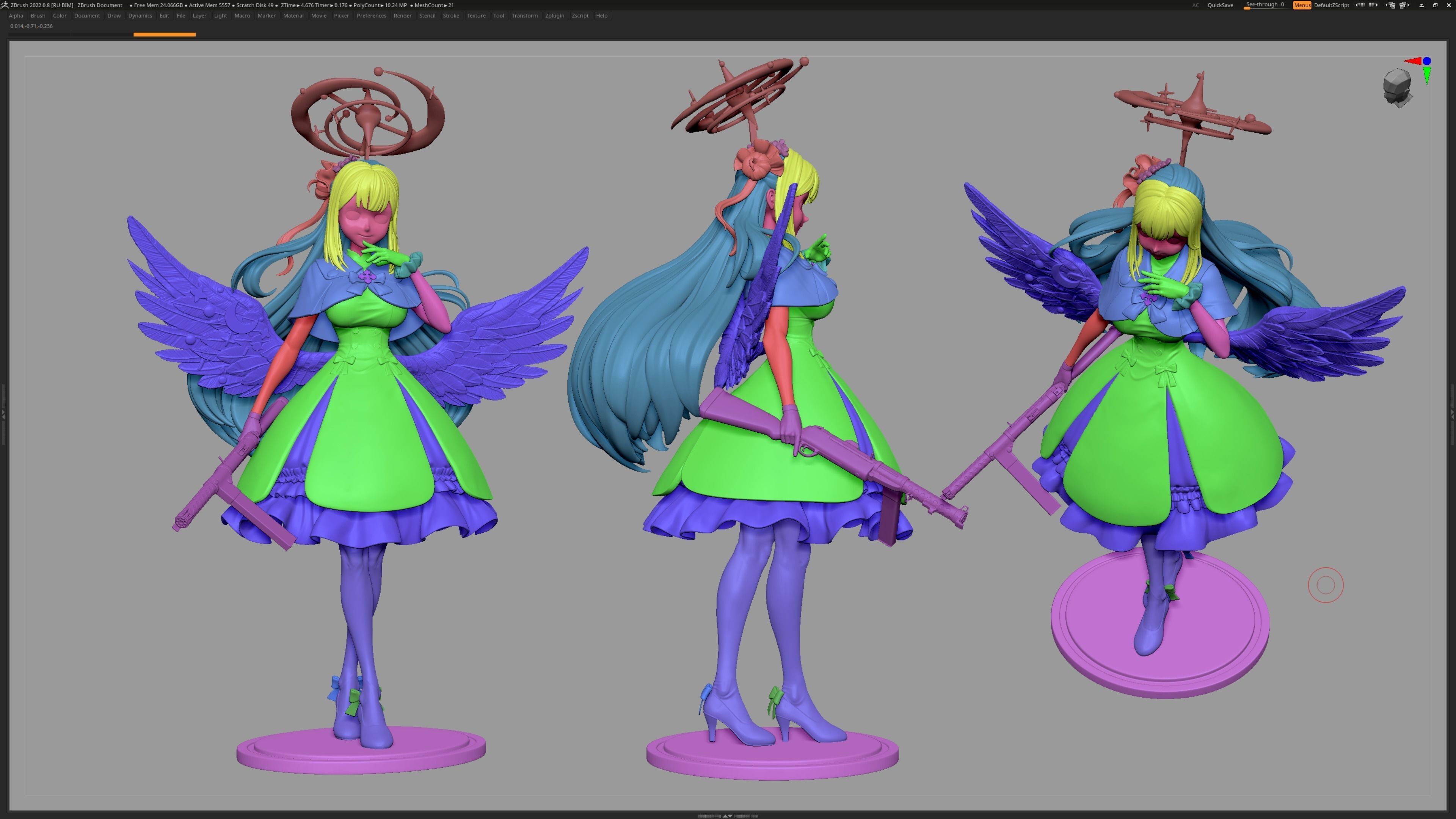 Blue Archive Mika 3D model 3D printable | CGTrader