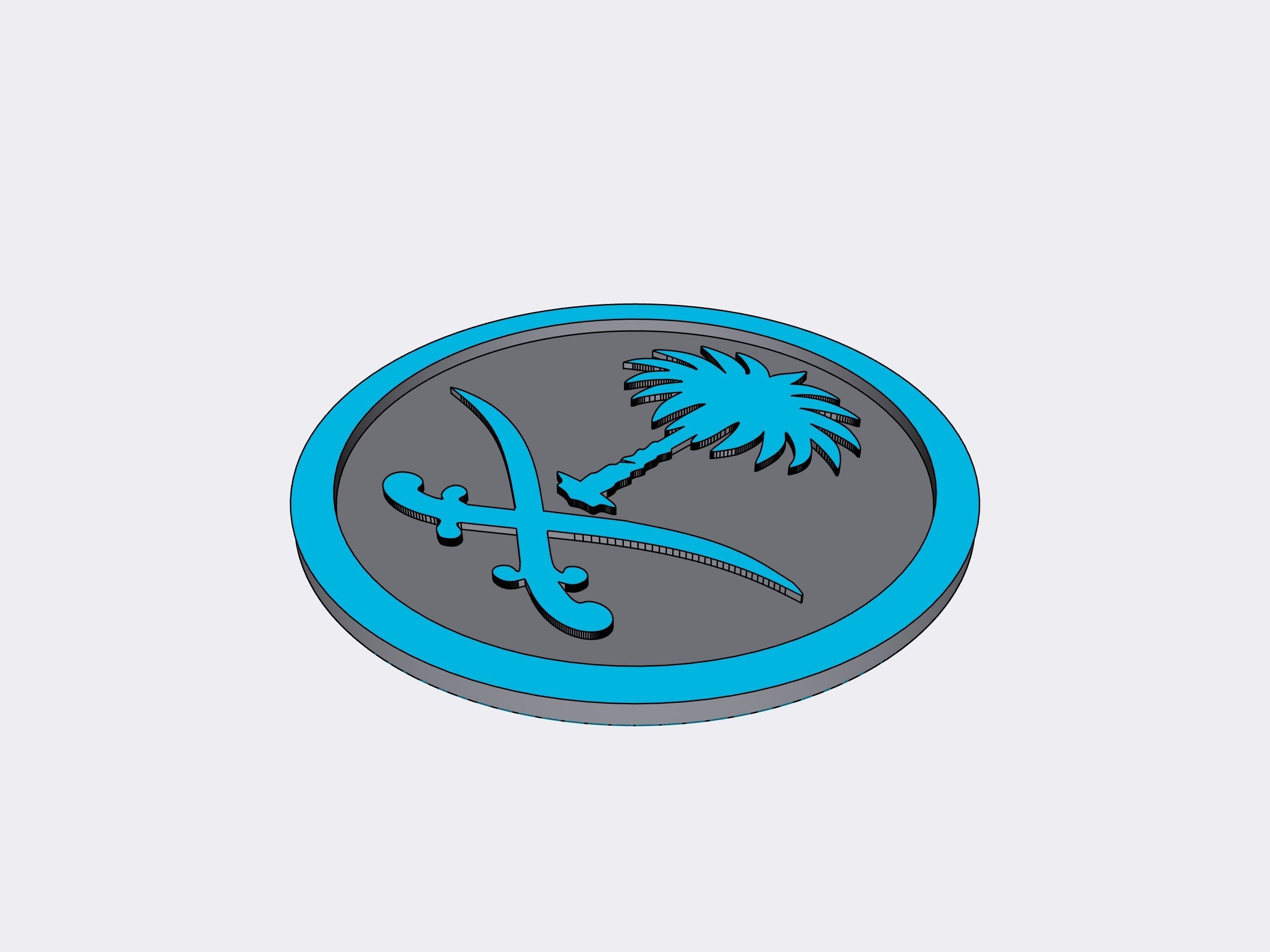 Saudi Arabia Logo 3D model 3D printable | CGTrader