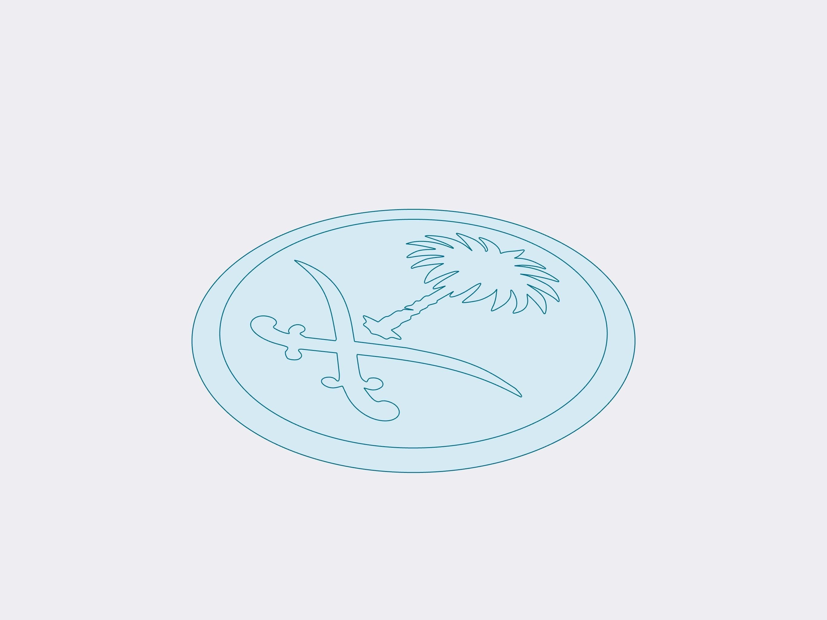 Saudi Arabia Logo 3D model 3D printable | CGTrader