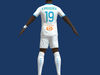 T-Pose body - face rigged Kondogbia Marseille 23-24 3D model animated ...