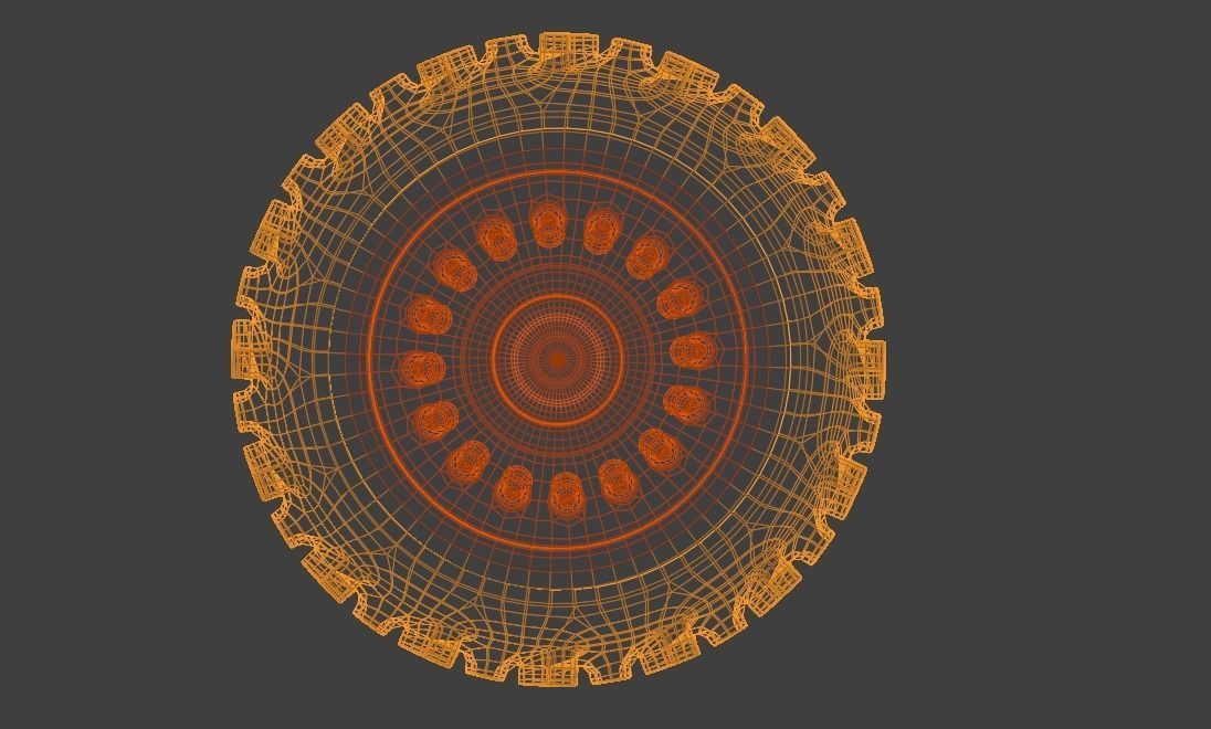 Rusted wheel 3D model | CGTrader