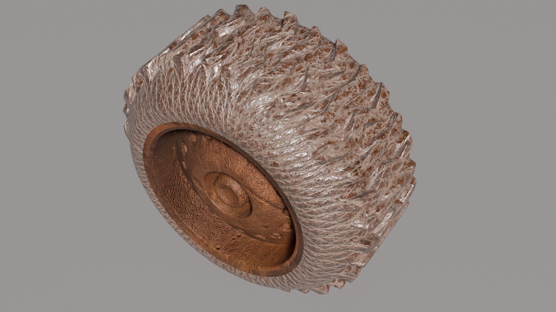 Rusted wheel 3D model | CGTrader