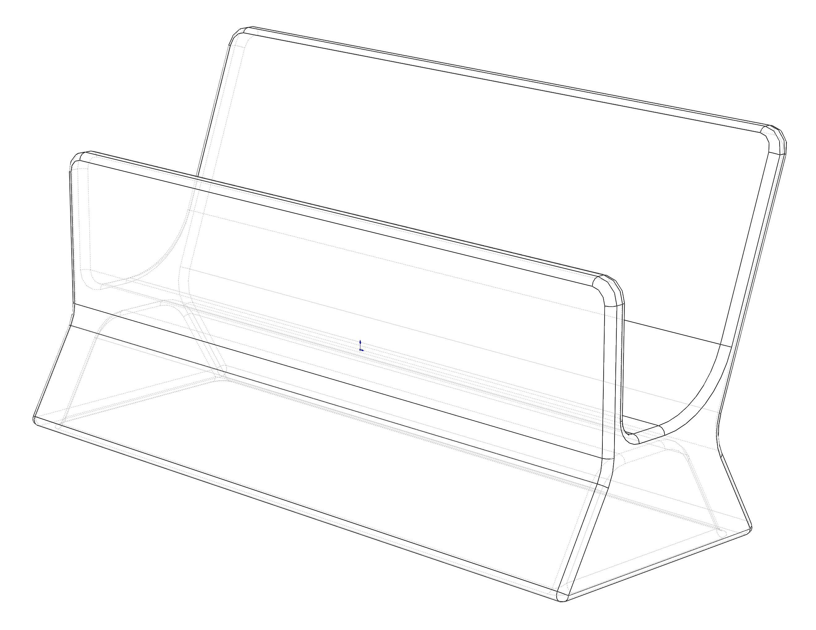 Plastic Card Holder Stand 3D model 3D printable | CGTrader