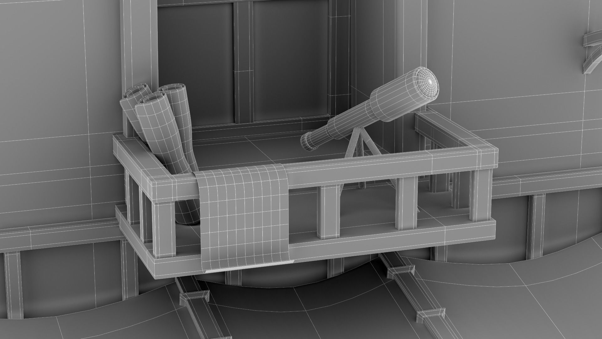 3D model Pirate Cartographer House VR / AR / low-poly | CGTrader