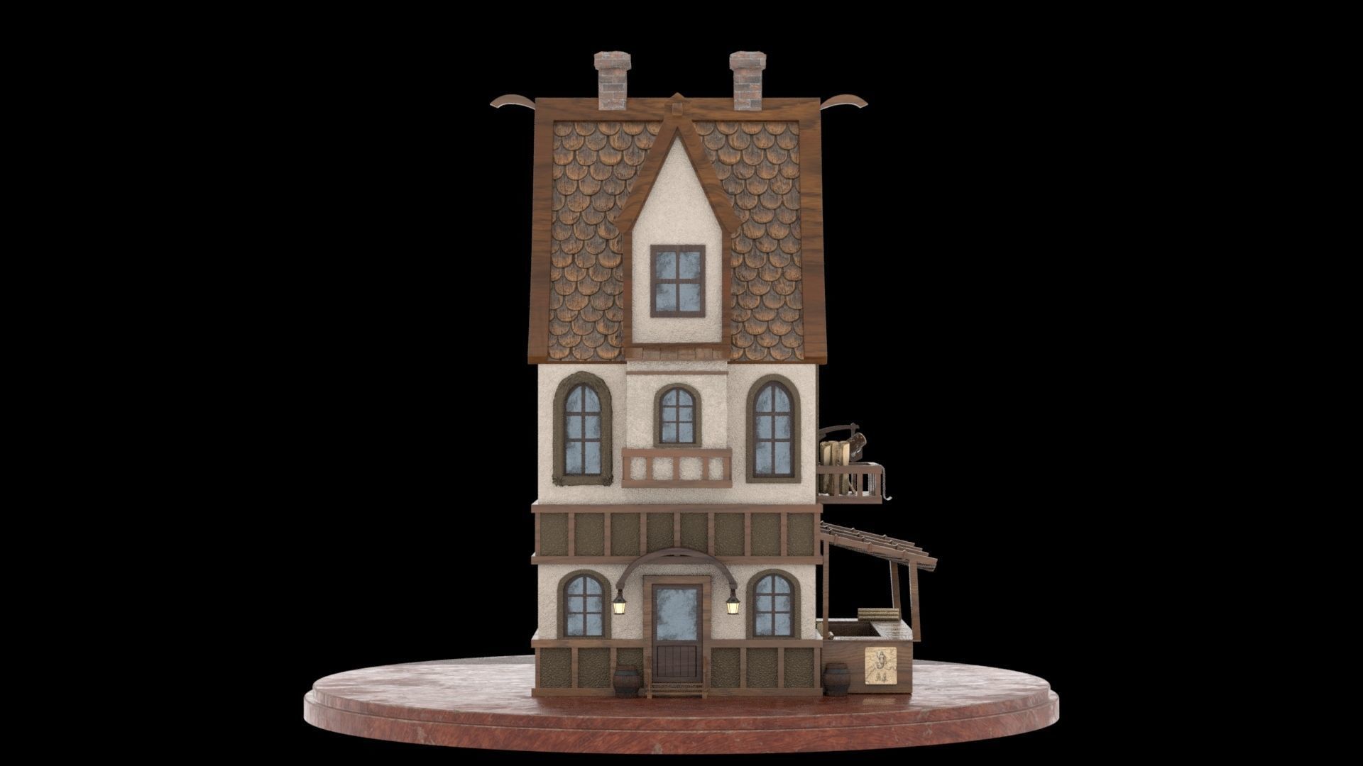 3D model Pirate Cartographer House VR / AR / low-poly | CGTrader