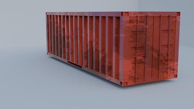3D model container VR / AR / low-poly | CGTrader
