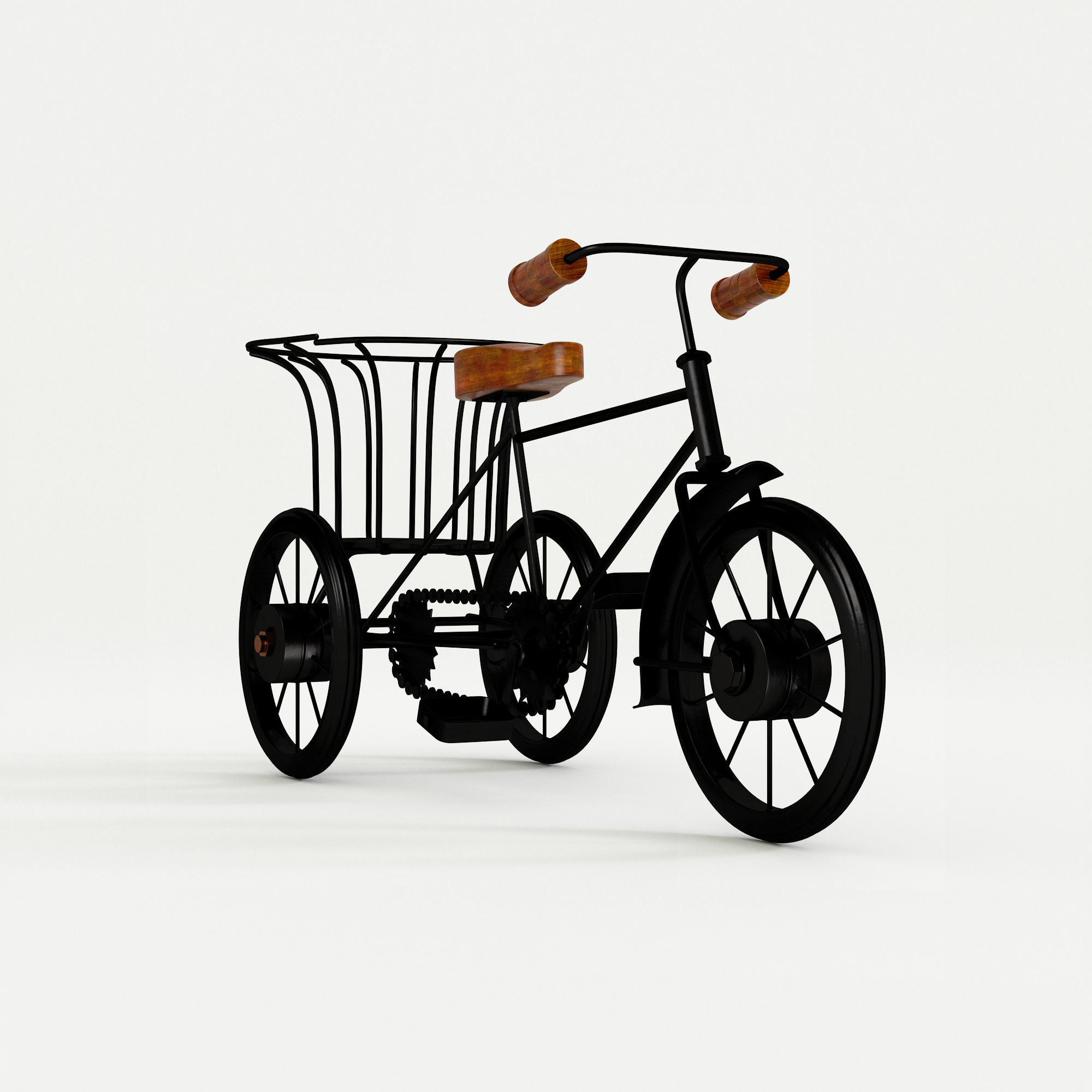 Vintage Rickshaw Decor 3D model | CGTrader