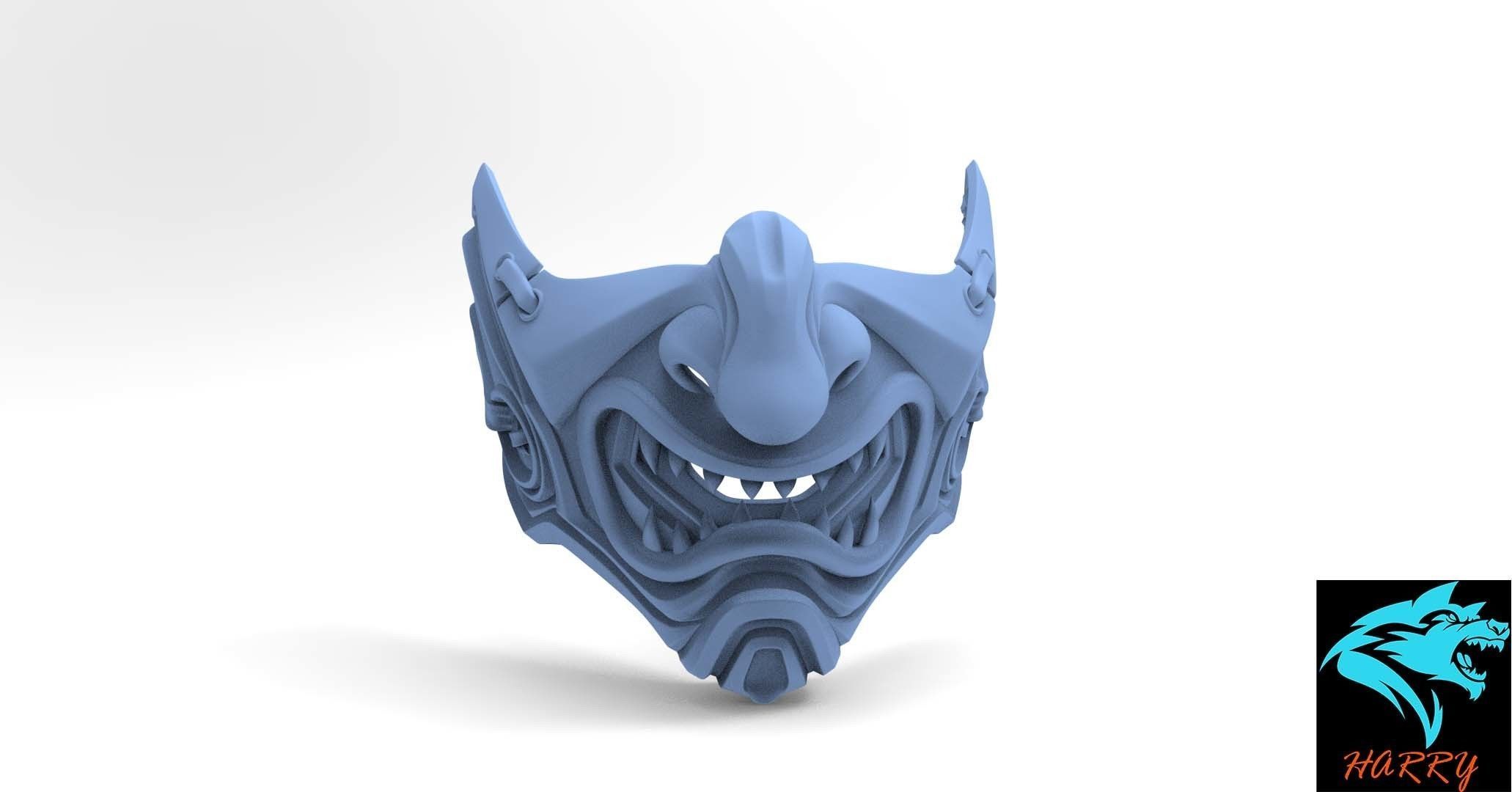 SAMURAI MASK FOR MORTAL KOMBAT 3D model | CGTrader