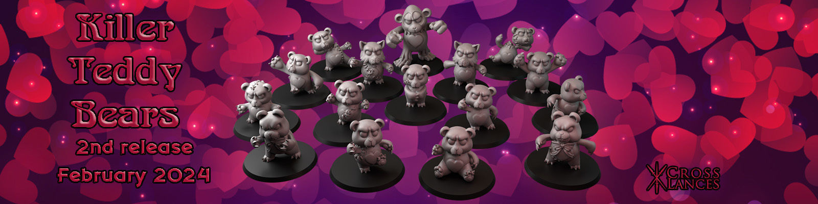 Killer Teddy bear Team 3D model 3D printable | CGTrader