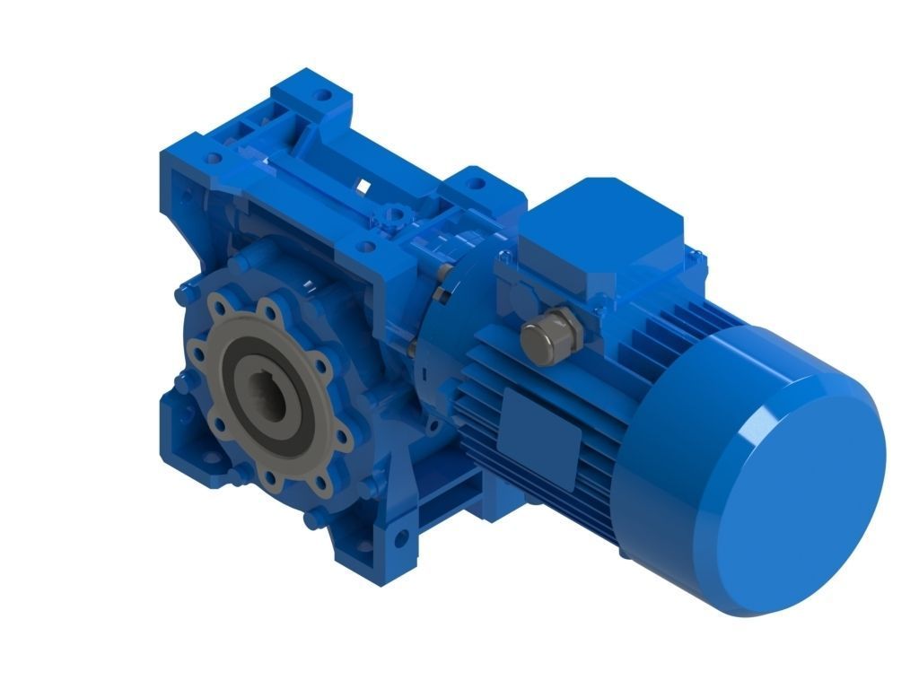 Worm gear motor NMRV 090 3D model | CGTrader