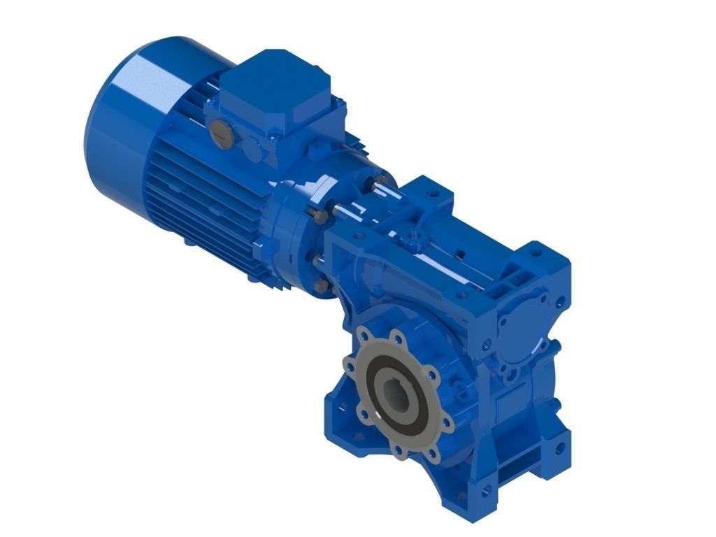 Worm gear motor NMRV 090 3D model | CGTrader