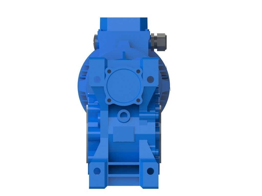 Worm gear motor NMRV 090 3D model | CGTrader