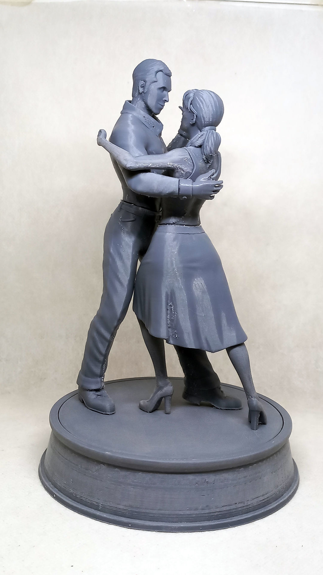 Tango dancers Statue 3D model 3D printable | CGTrader
