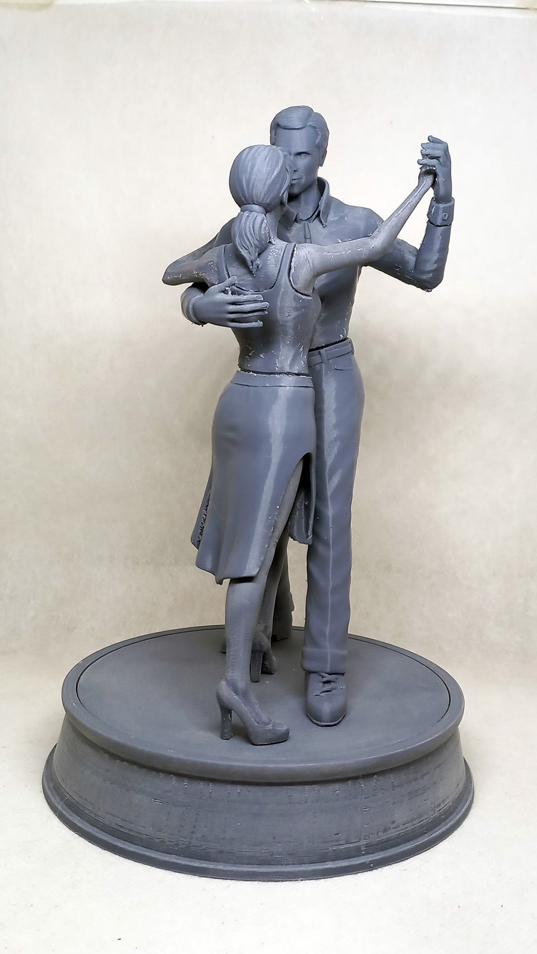 Tango dancers Statue 3D model 3D printable | CGTrader