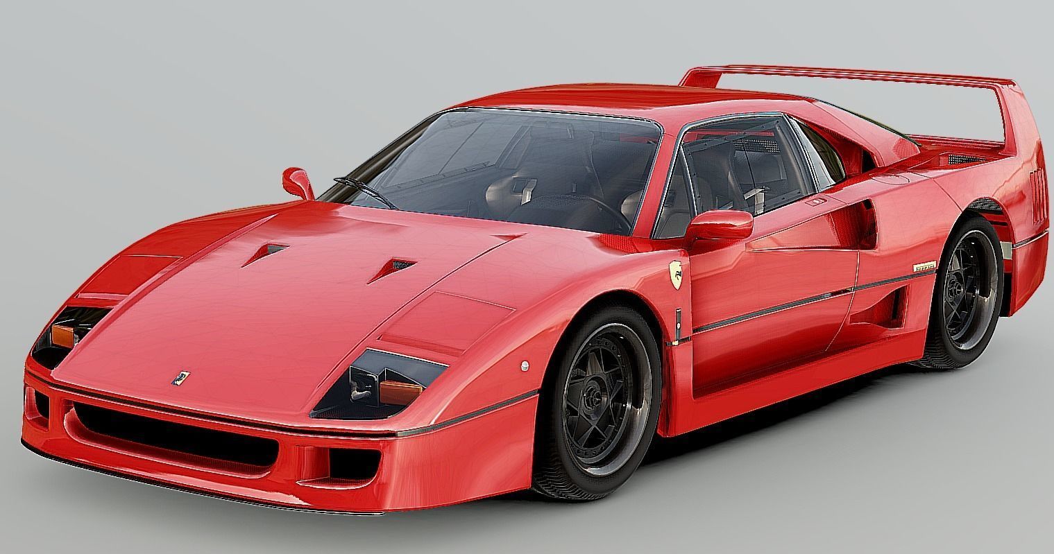 ferrari f40 free 3D model | CGTrader