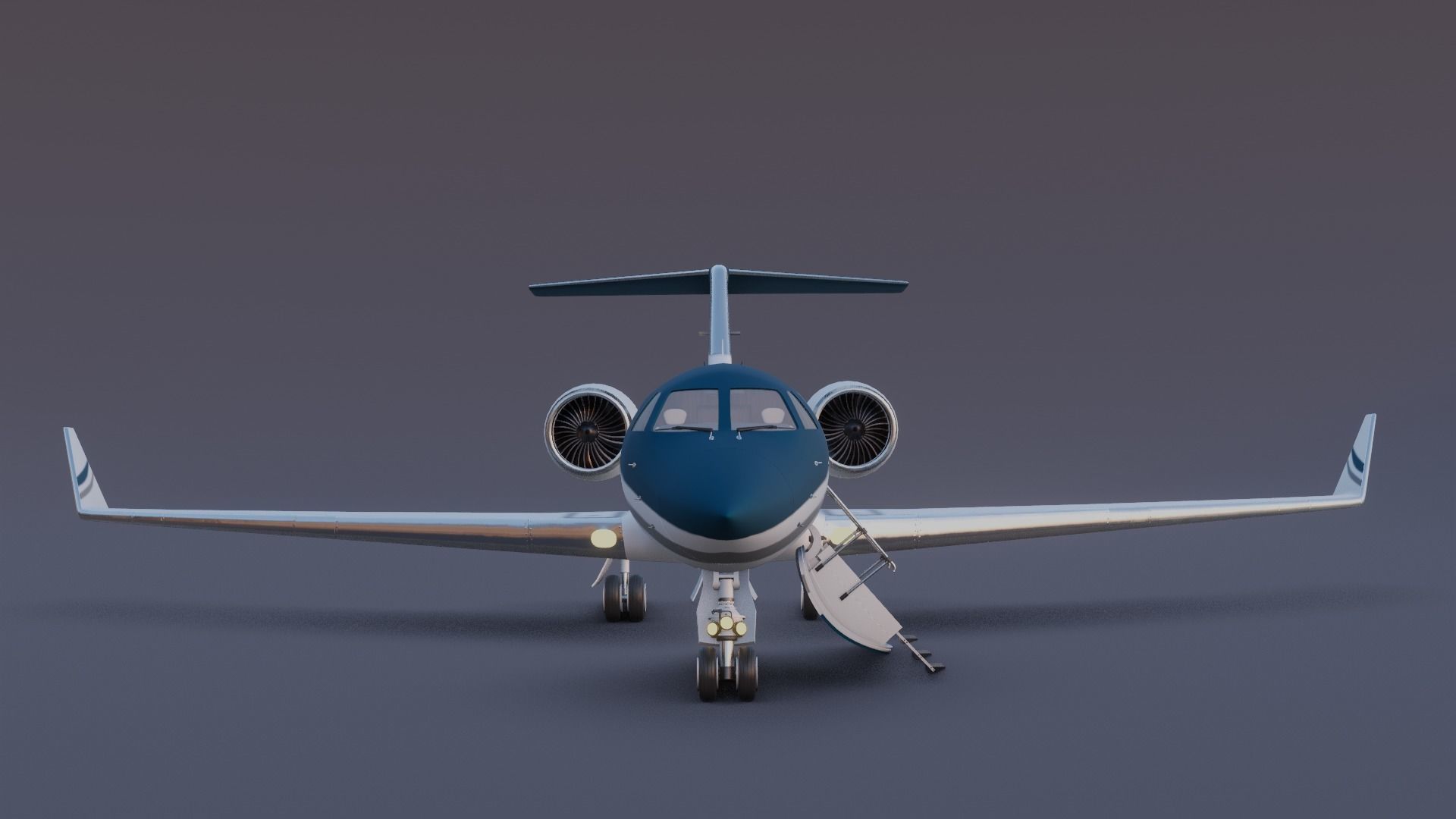 3D model Gulfstream IV Private Jet VR / AR / low-poly | CGTrader