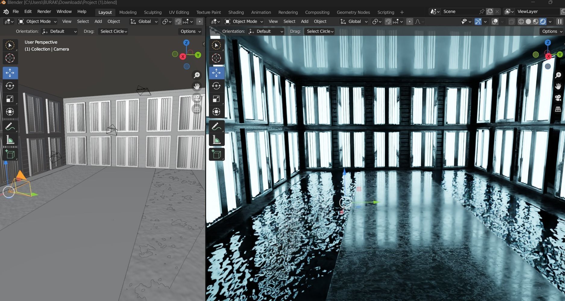 Custom Garage With Pool 3D Model - FBX-OBJ-MTL AND BLEND FILES 3D model ...