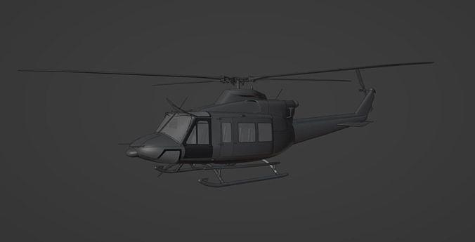 Bell 412 3d model and cockpit with textures 3D model | CGTrader