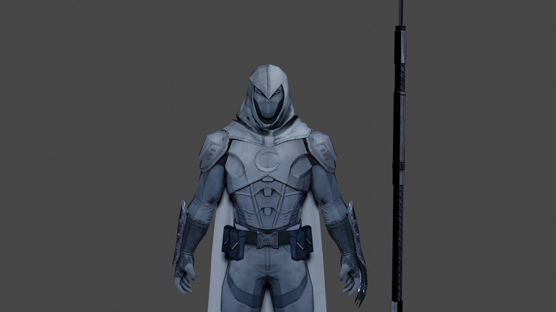 Moon Knight 3d Model 3D model rigged | CGTrader