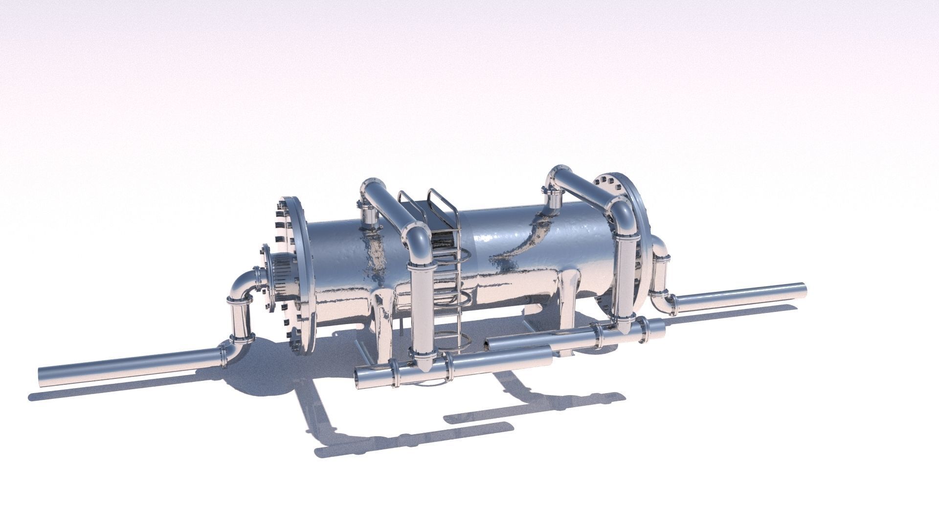 Refinery Heat Exchanger 01 3D model | CGTrader