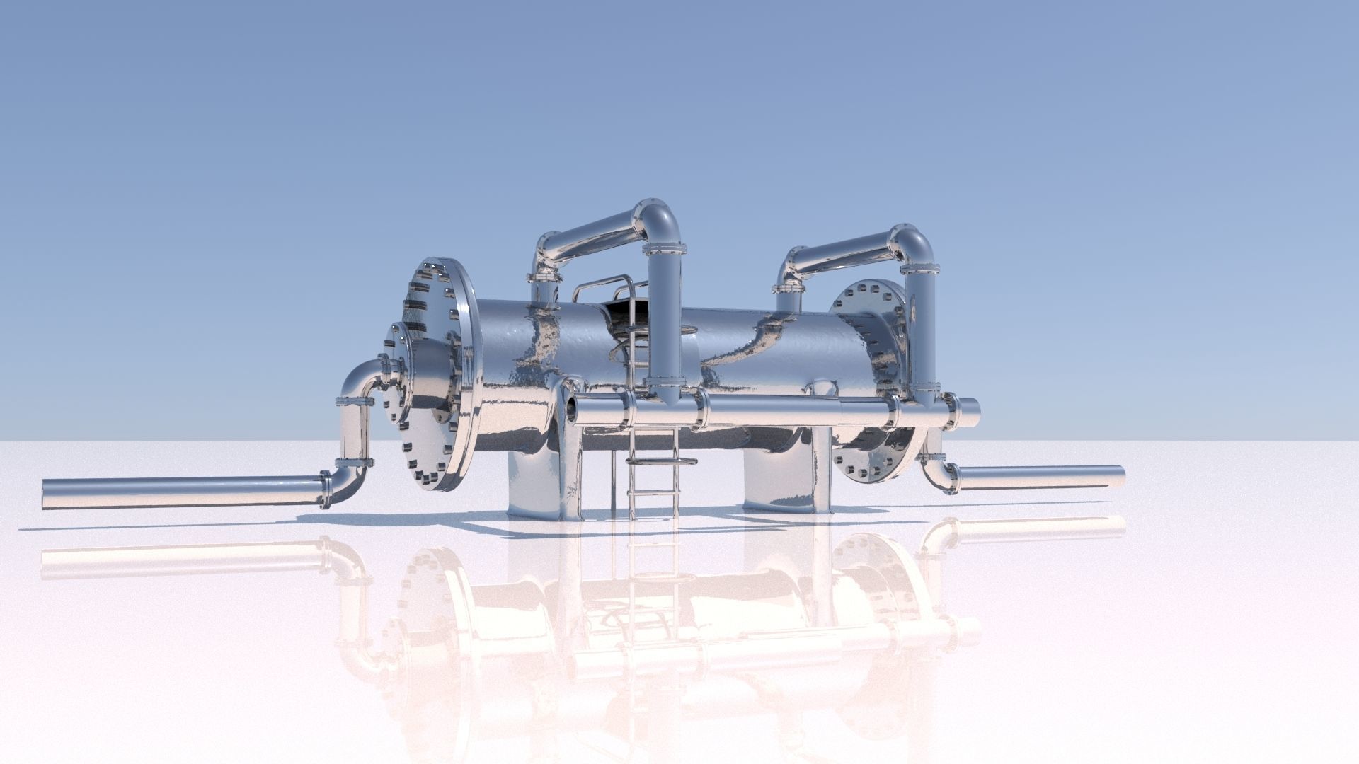 Refinery Heat Exchanger 01 3D model | CGTrader