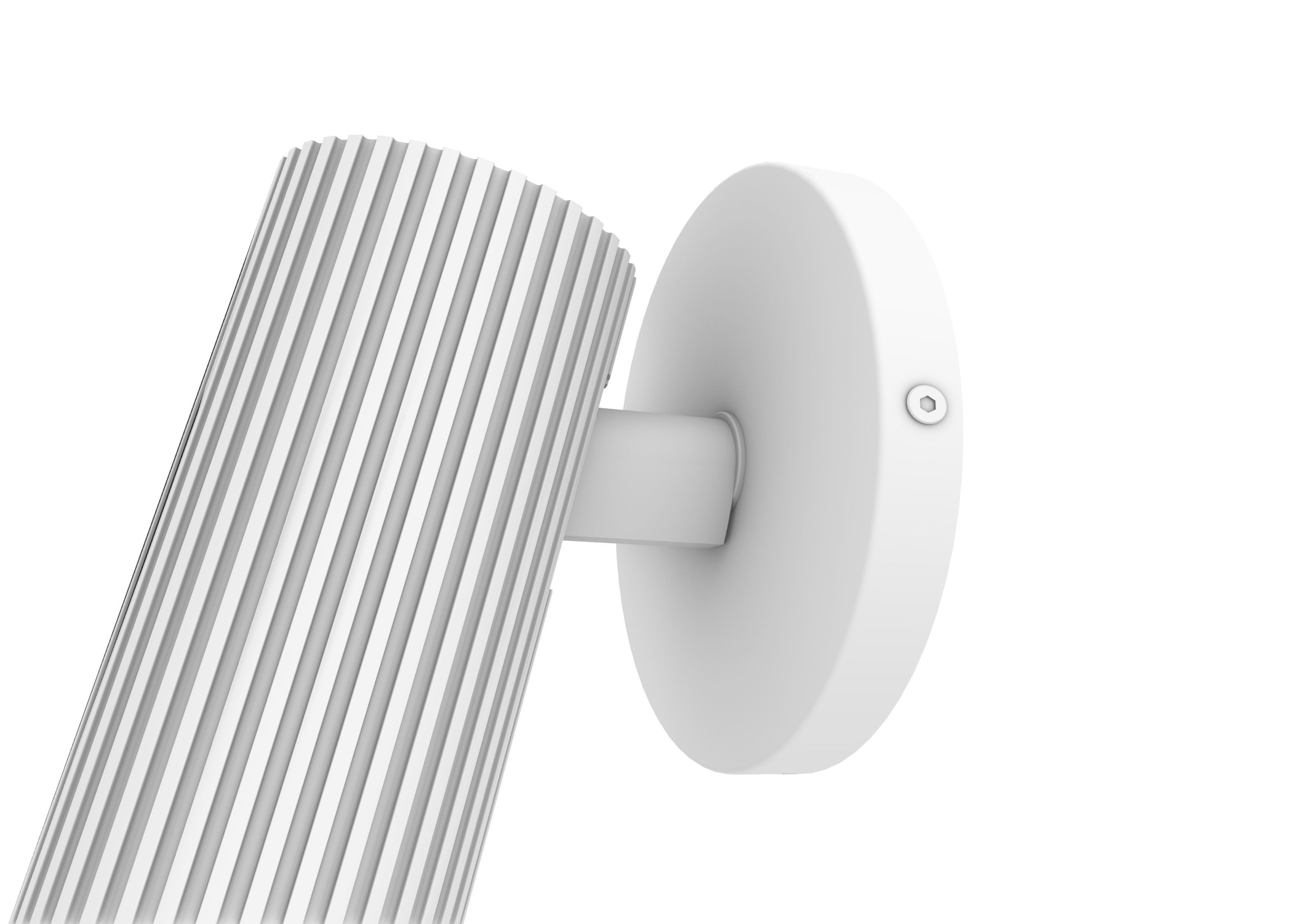 Fluted Light Fixtures - Adjustable Spot light and Wall light 3D model ...