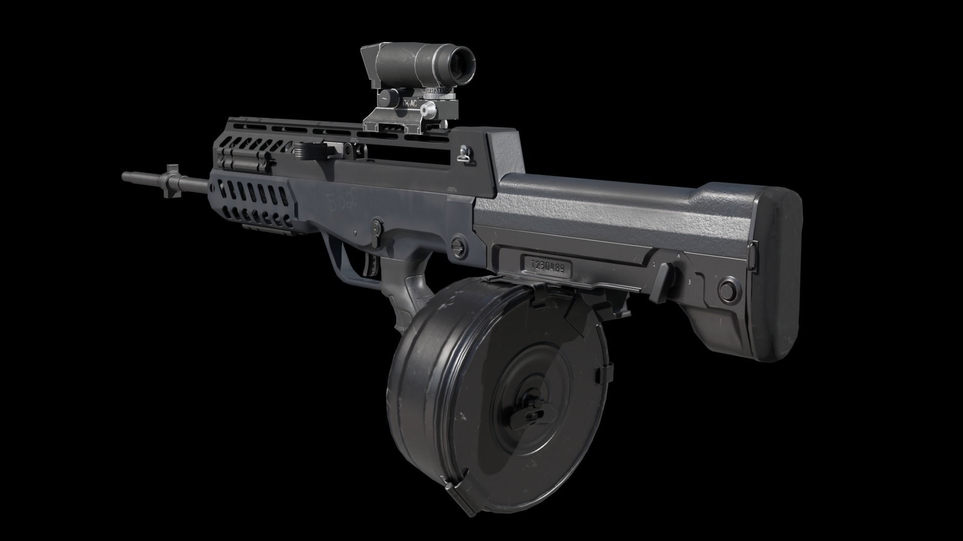 3D model T-95 LSW Light Machine Gun VR / AR / low-poly | CGTrader