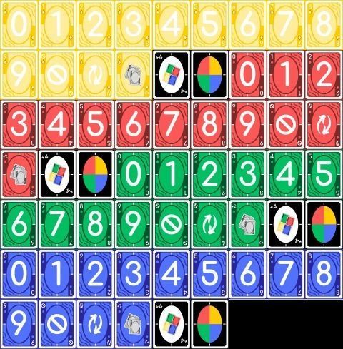 3D model Uno Cards - Single Texture - Named - Blender VR / AR / low ...