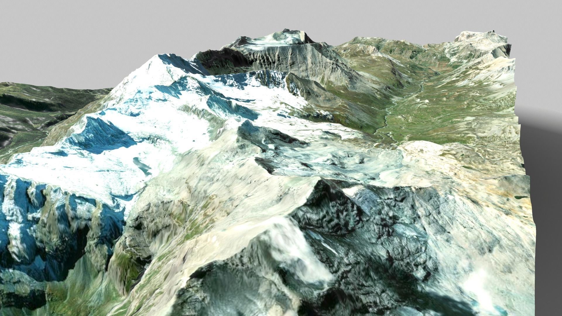 Mountain landscape Grande Roc Noire France 3D model | CGTrader
