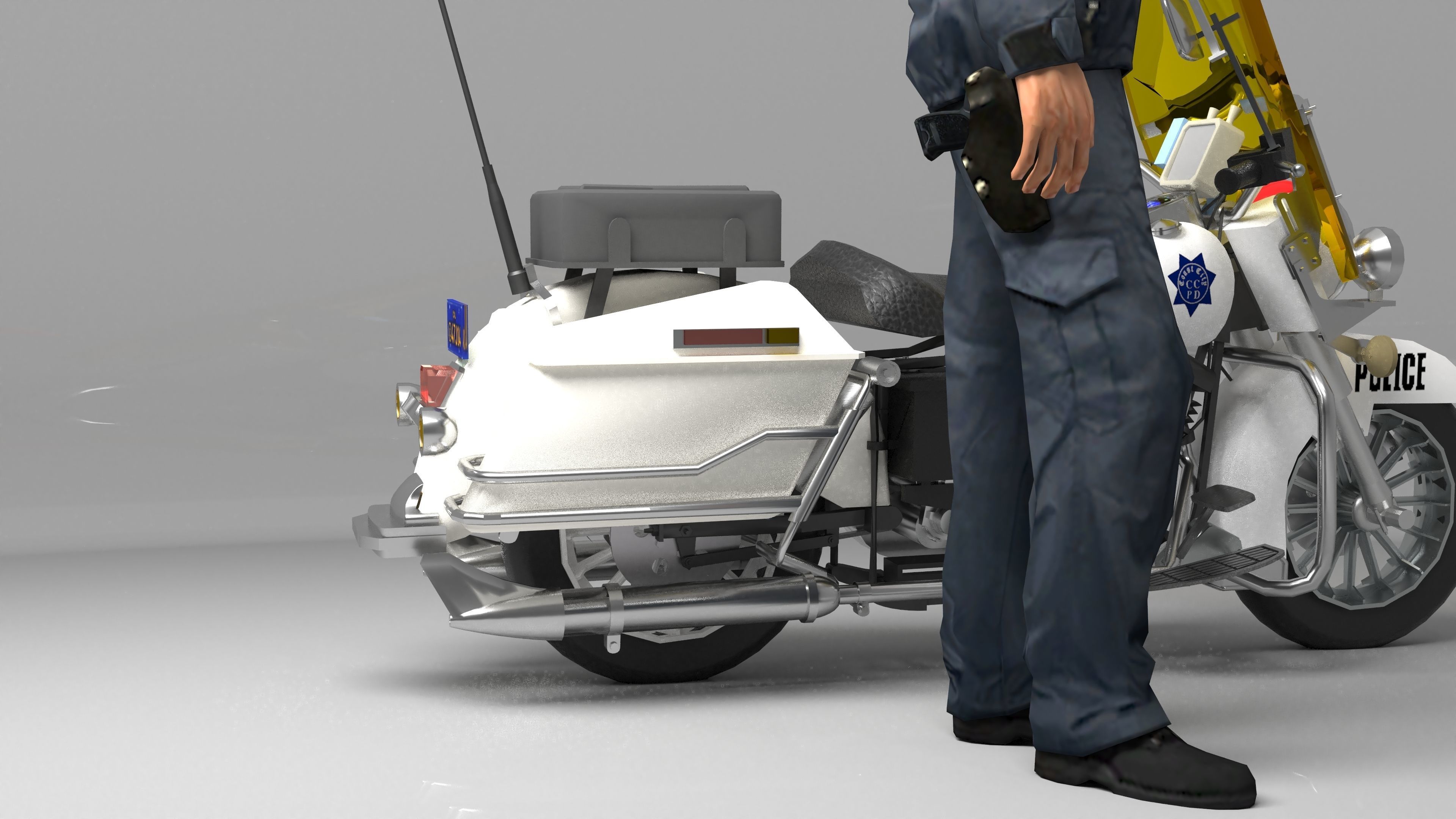 Lowrider Cop 4K 3D model | CGTrader